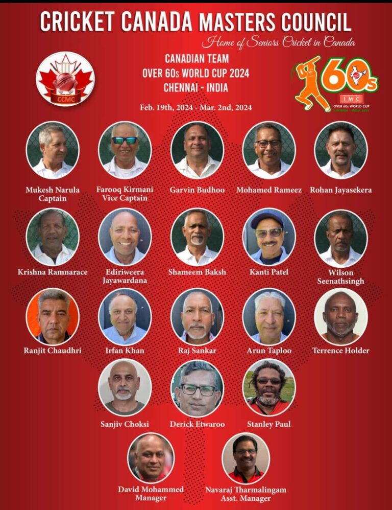 Over-60s World Cup 2024 – International Masters Cricket