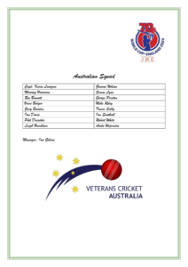 Over-70s – International Masters Cricket